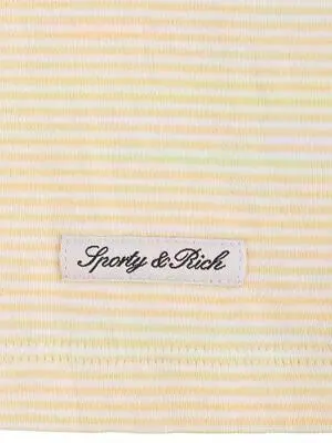 SPORTY & RICH Horizontal Stripe Shorts