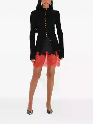 MANURI Embellished High Neck Blouse