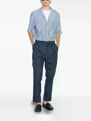 PAOLO PECORA Striped Short-sleeve Shirt