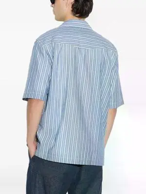 PAOLO PECORA Striped Short-sleeve Shirt