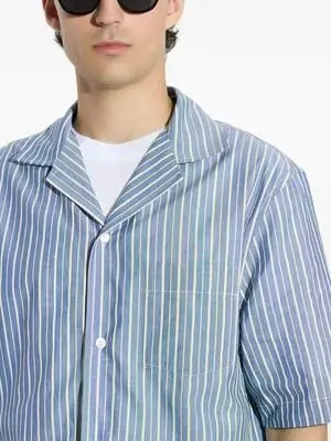 PAOLO PECORA Striped Short-sleeve Shirt