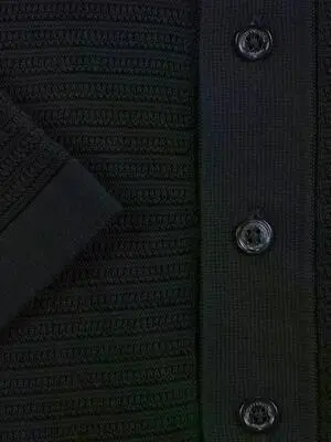 PAOLO PECORA Textured-knit Polo Shirt