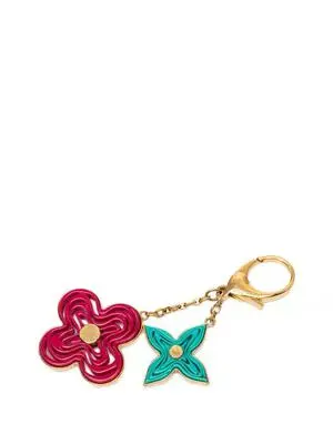 LOUIS VUITTON 2012 Plated And Resin Naif Bag Charm Key Chain - Gold