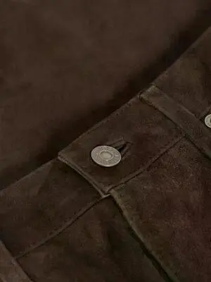 Citizens Of Humanity Suede Straight-leg Trousers