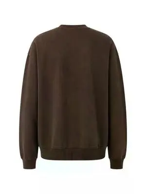 SPORTY & RICH Crest-print Crewneck Sweatshirt - Brown