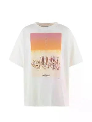 SAINT MXXXXXX X Geeks Rule Evengelion Graphic-print T-shirt - White