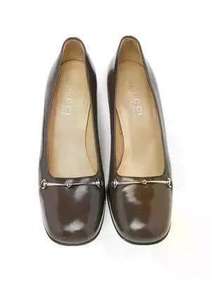 Gucci Horsebit Leather Pumps - Brown