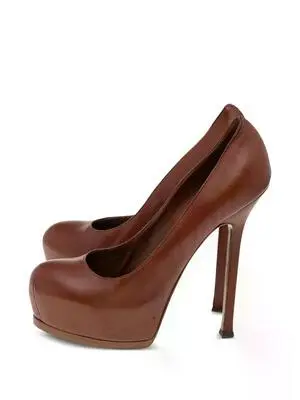 Saint Laurent Tribtoo Platform Pumps - Brown