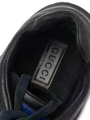 Gucci Gg Logo Leather Sneakers