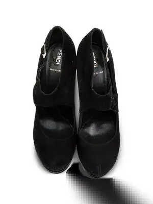Fendi 115mm Suede Heeled Pumps