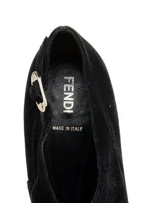 Fendi 115mm Suede Heeled Pumps