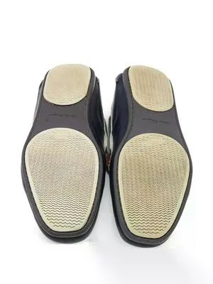 FERRAGAMO Leather Loafers With Bow Detailing