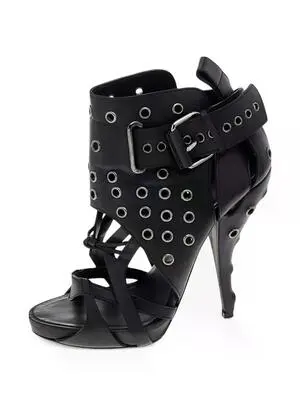 Givenchy 130mm Strappy Ankle Boots - Black