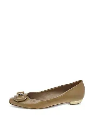 Dior Bow-detail Ballet Flats - Brown