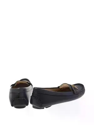 Carolina Herrera Logo-charm Leather Loafers