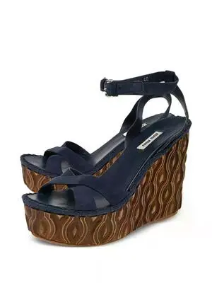 Miu Miu 130mm Wedged-platform Sandals