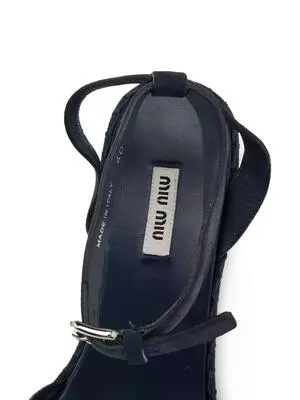 Miu Miu 130mm Wedged-platform Sandals