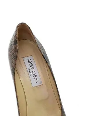 JIMMY CHOO 110mm Cosmic Lizard-embossed Heeled Pumps