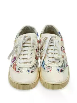 Fendi Ff Pattern Lace-up Sneakers