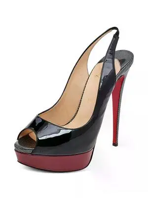 CHRISTIAN LOUBOUTIN Lady Peep Platform Pumps