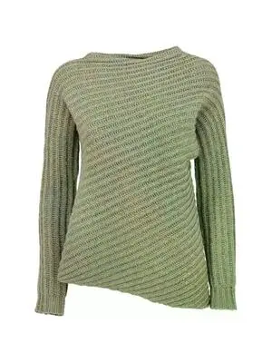 MAISON MARGIELA Ribbed Knit Asymmetric Sweater