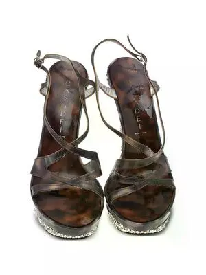 Casadei 130mm Crystal-embellished Heeled Sandals