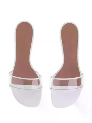 Amina Muaddi Andreea Glass Sandals