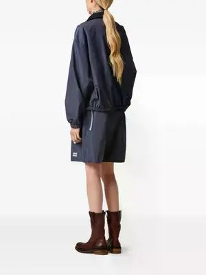 Miu Miu Technical Fabric Drawstring Bermuda Shorts