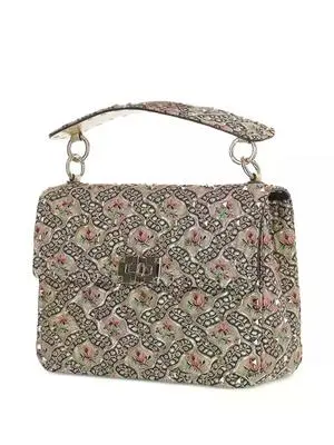 Valentino Garavani Rockstud Spike Floral-print Tote Bag - Neutrals