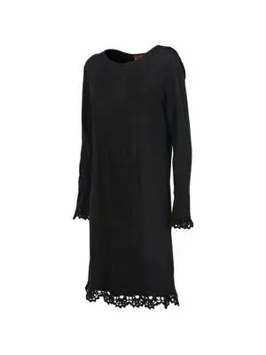 Missoni Crochet-trimmed Sequin Embellished Ribbed Dress