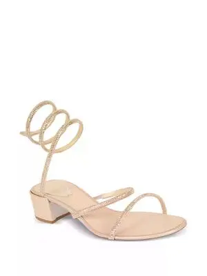 Rene Caovilla Cleo Crystal-embellished Sandals