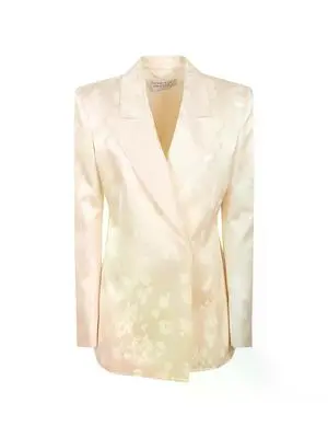 Gabriela Hearst Floral-jacquard Double-breasted Blazer