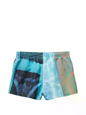Versace Floating By' Print Swim Shorts
