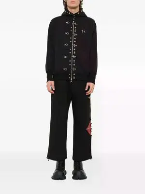 THUG CLUB Studded Zip-up Hoodie