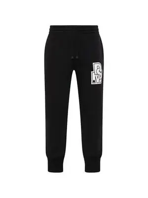 DOVER STREET MARKET Logo-embroidered Track Pants - Black