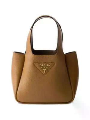 Prada Mini Leather Handbag - Neutrals