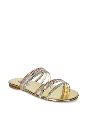 Casadei Androme Crystal-embellished Flat Sandals