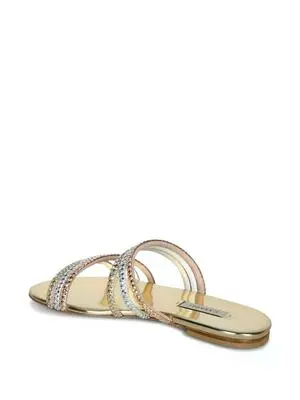 Casadei Androme Crystal-embellished Flat Sandals