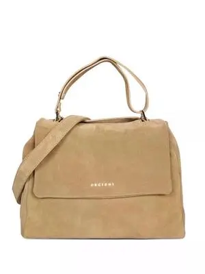 Orciani Suede Tote Bag - Neutrals