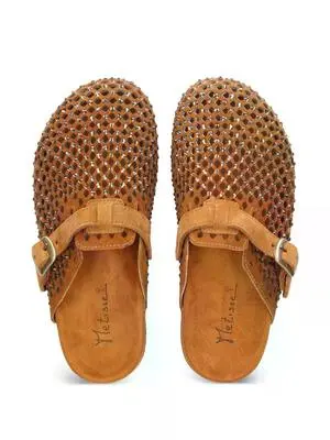 METISSE Crystal-embellished Mules