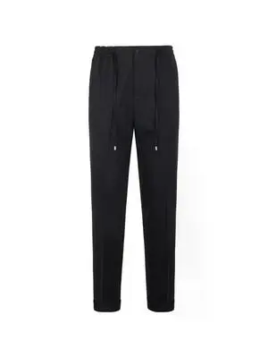 Philipp Plein Tailored Drawstring Trousers - Black
