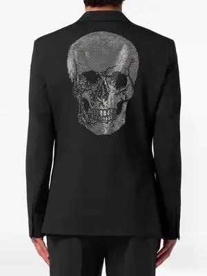 Philipp Plein Regular Fit Blazer Skull Strass