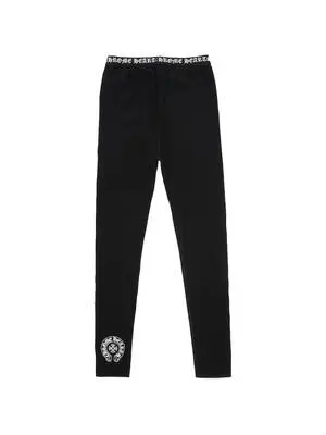 Chrome Hearts Logo-waistband Leggings