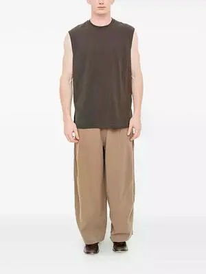 JOE CHIA Glide Pleated Trousers - Brown