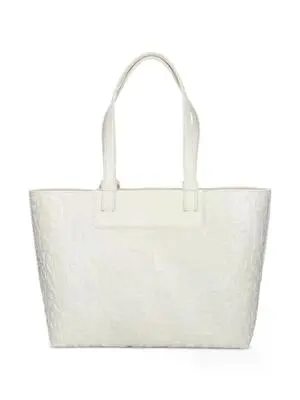 Armani Exchange Logo-embossed Tote Bag - Neutrals