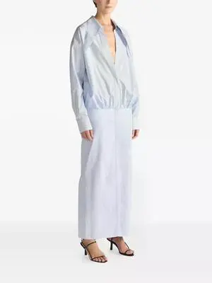 THE ARKOW Margot Striped Maxi Dress