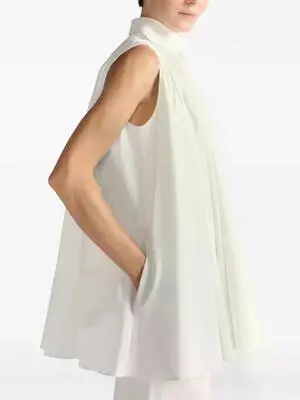 THE ARKOW Zola Gathered Sleeveless Blouse