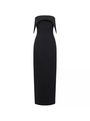 THE ARKOW Talia Strapless Maxi Dress - Black