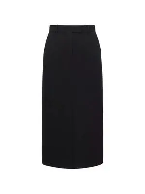 THE ARKOW Anastasia Midi Skirt - Black