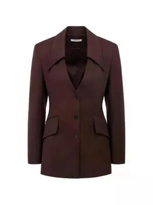THE ARKOW Natasha Single-breasted Blazer - Brown
